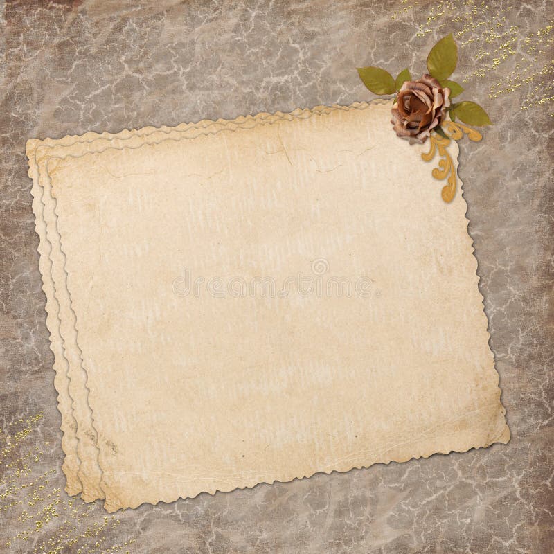 Blank Note Paper on Textured Background Stock Illustration ...