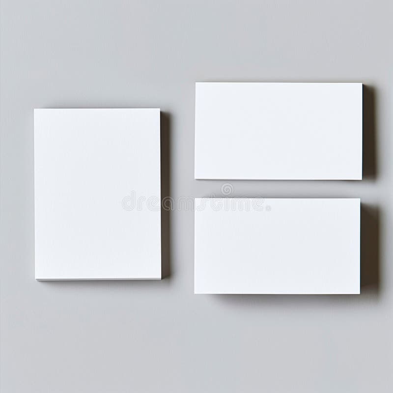 Blank Note Papers Bloom, Blank Invitation Card. Generative AI Stock ...
