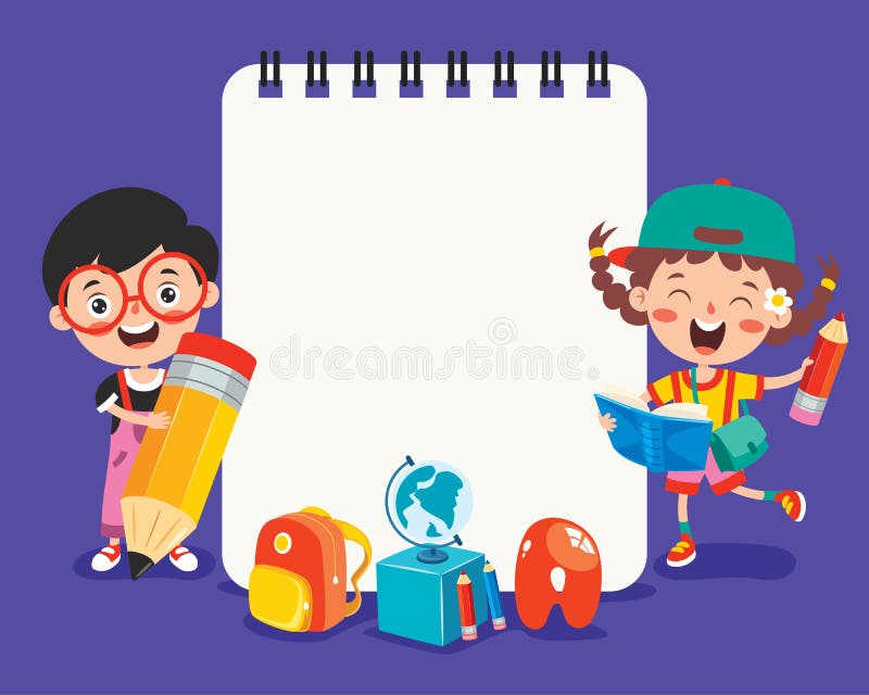 Blank Note Papers for Children Education Stock Vector - Illustration of ...