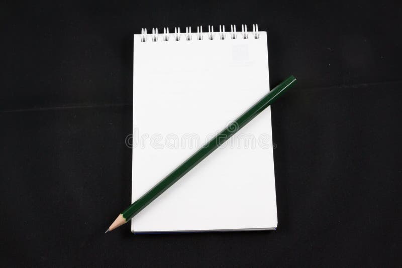 Blank Note and Pencil Isolate Stock Photo - Image of college, pencil ...