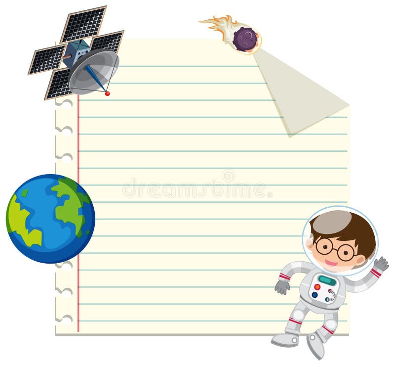A space on note template stock illustration. Illustration of design ...