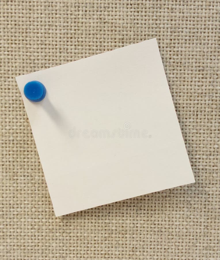 Note Tacked Onto Wood Background Stock Image - Image of shadow, closeup ...