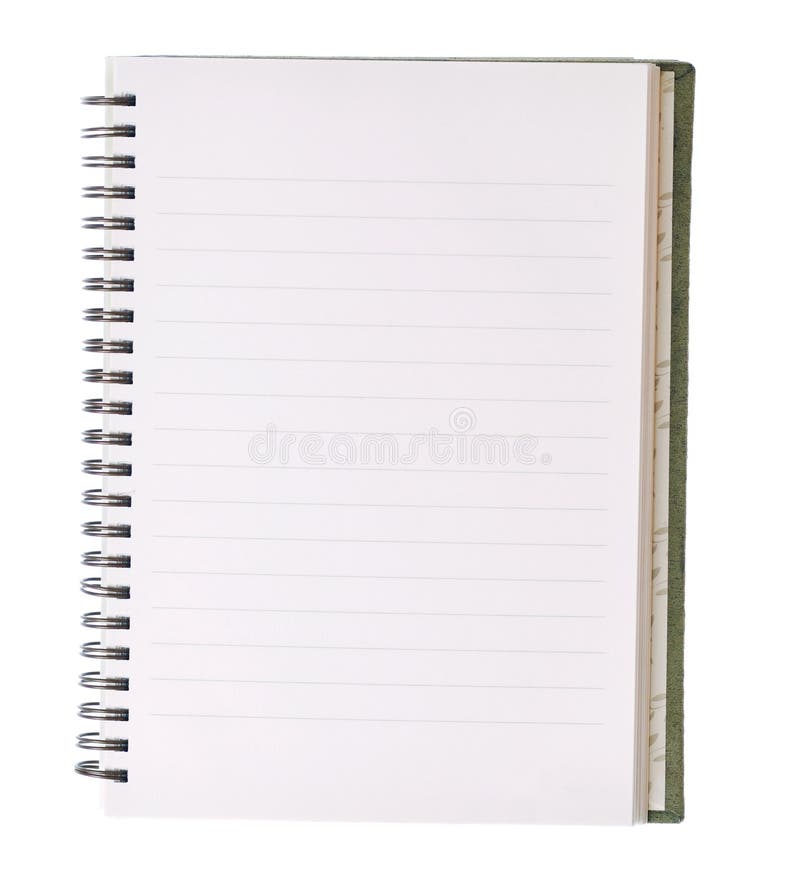 Blank Notebook Pages. Background for Writing Stock Photo - Image of ...