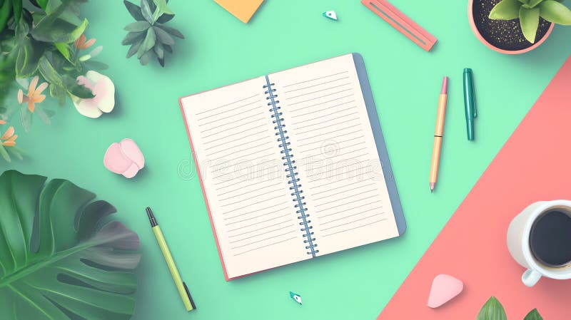 Blank Notebook Awaits Ideas: Write Goals, Plan, Dream, Now, Creative ...