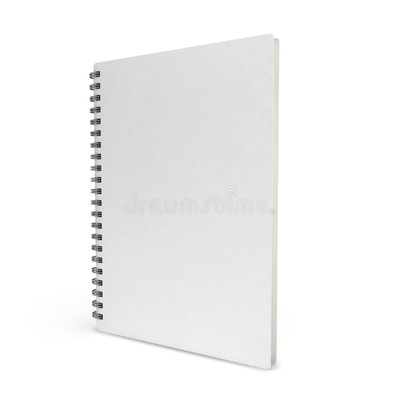 Blank Realistic Spiral Notebook Stock Illustration - Illustration of ...