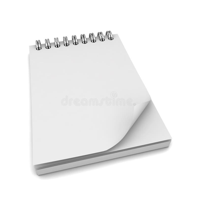 Blank notebook stock illustration. Illustration of notebook - 44290528