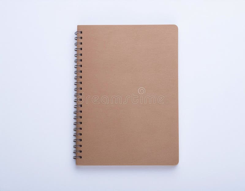 Blank Notebook on Grey Background Stock Illustration - Illustration of ...