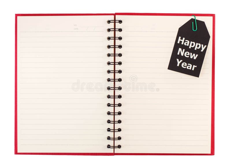 Cover of Spiral Notebook on White with Colorful Note Paper Stock Photo ...
