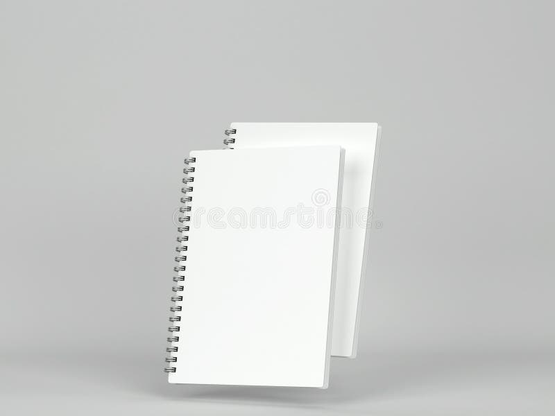 Blank Notebook with Elastic Band Closure Mockup Stock Illustration ...