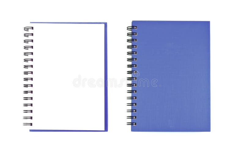 Blank NoteBook Open Two Face Stock Photo - Image of face, education ...
