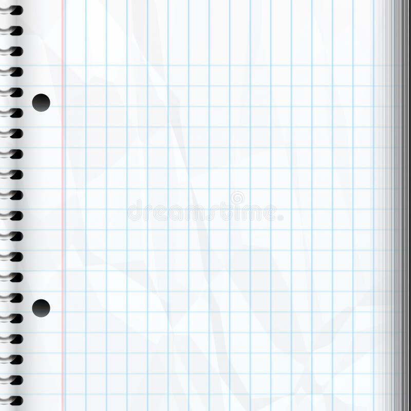 Blank notebook page stock illustration. Illustration of margin - 2562004