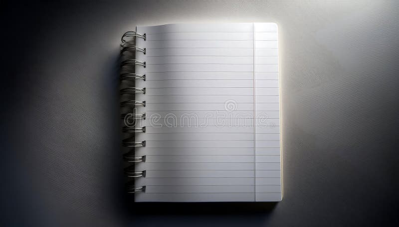 A Blank Notebook Page with Lined Patterns Inviting Creativity and Ideas ...