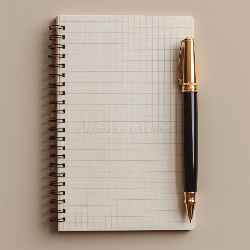 Blank Notebook Page Ready for Creative Exploration. Stock Illustration ...
