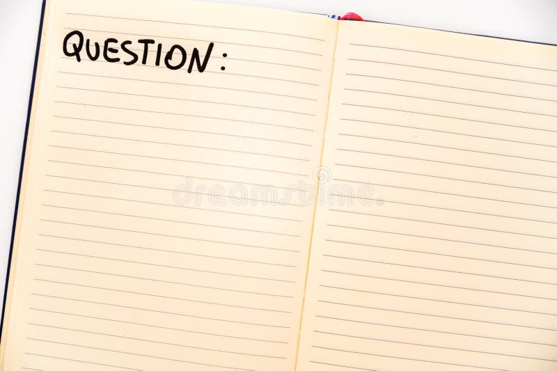 Notebook Page, with Solutions Written. Stock Image - Image of ...