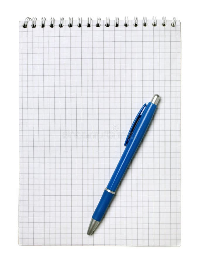 Blank notebook and pen stock photo. Image of ring, supply - 7558660