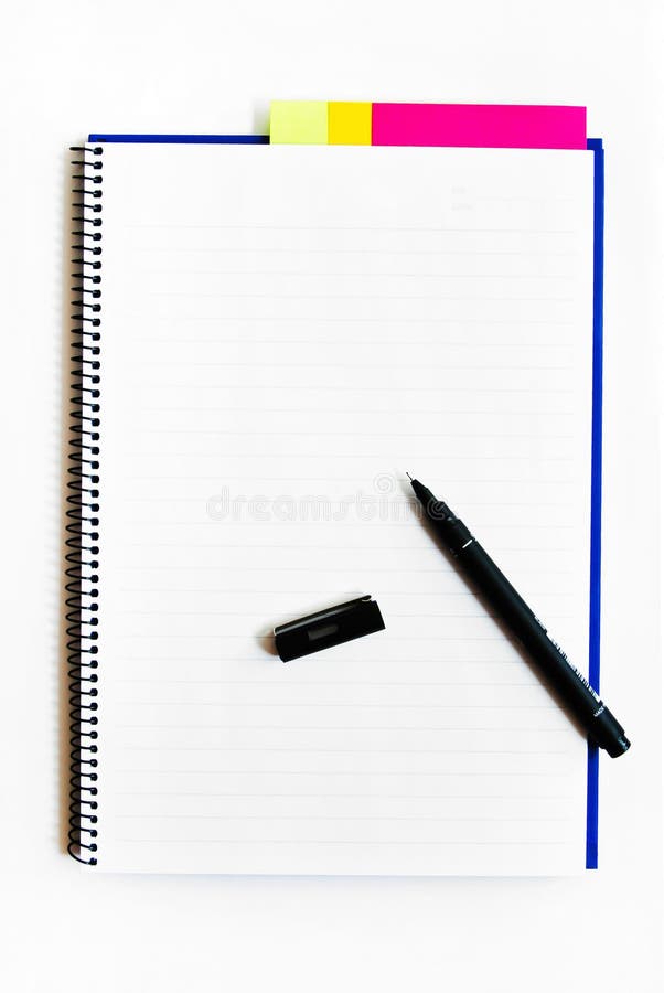 Blank Notebook With A Pen Isolated Picture. Image: 16409997