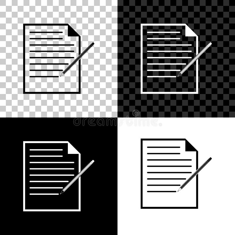 Pencil Paper Icon White Transparent Stock Illustrations – 945 Pencil ...