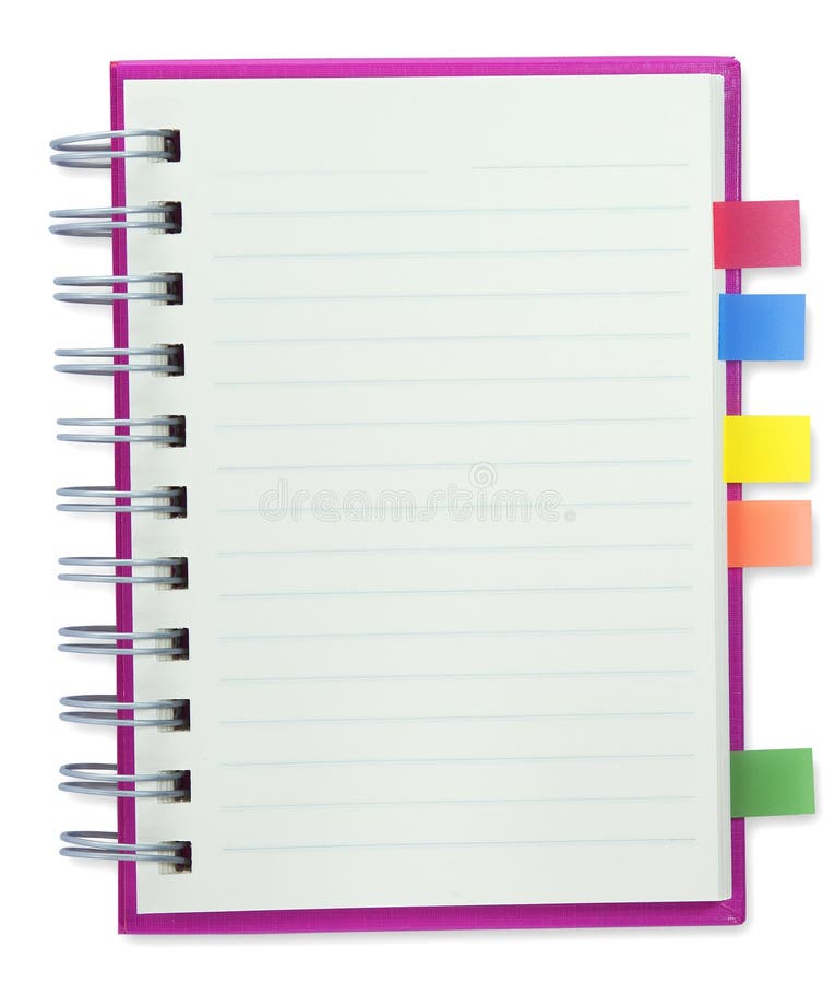 Blank notebook Pink cover stock photo. Image of board - 34408854