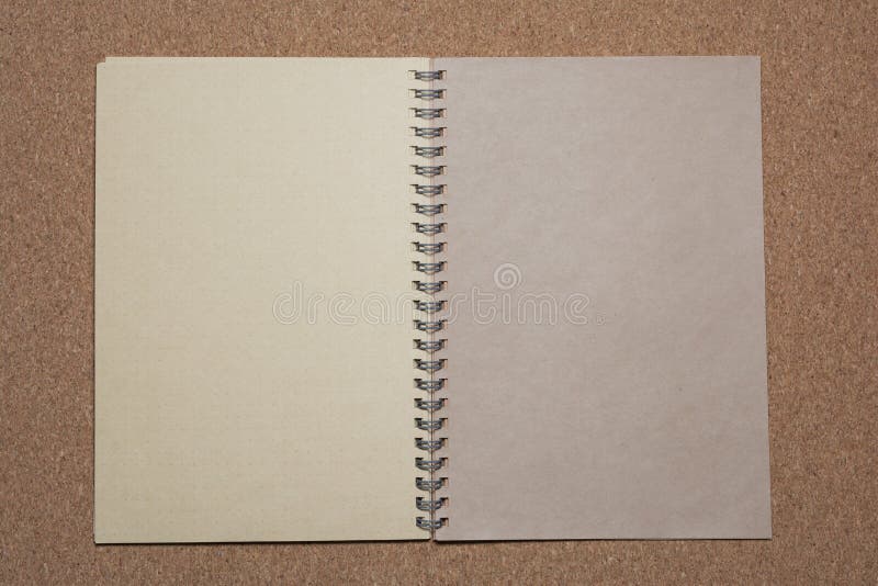 Blank notebook stock photo. Image of mockup, spiral, page - 75246836