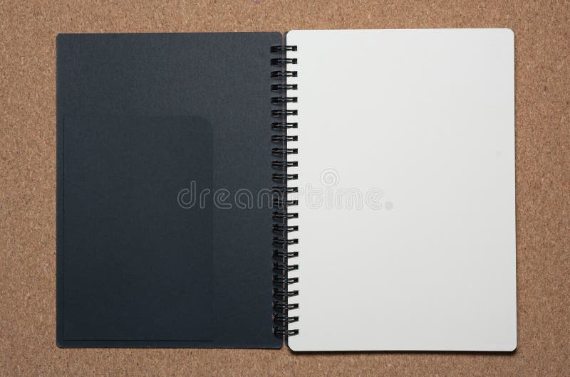 Blank notebook stock image. Image of space, design, document - 75247009
