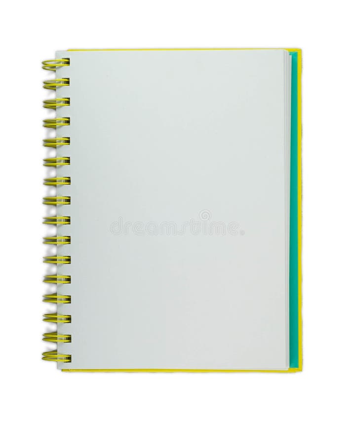 Blank Notebook stock image. Image of paper, plan, clipping - 45131207