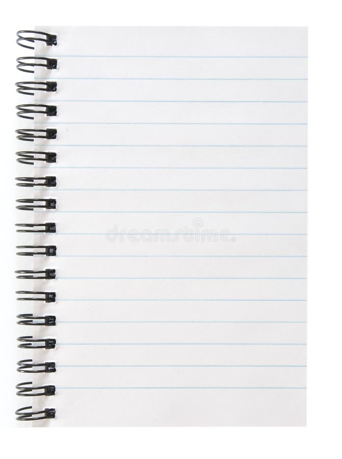 Blank spiral notepad stock image. Image of letter, writing - 5574537