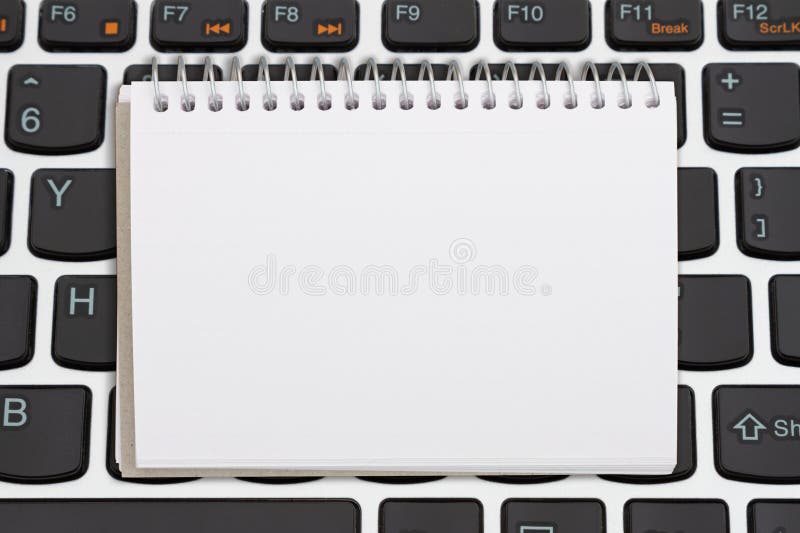 Blank Notepad on Double Lined Paper Stock Photo - Image of people ...