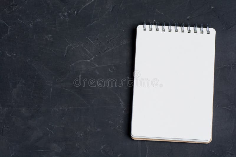 Blank Notepad Sheet on a Dark Surface. Nice Mock Up for Designers Art ...