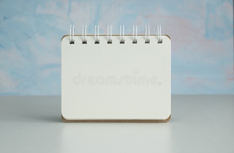 Blank Notepad Sheet Mockup. Square Shape Notebook. Top View Stock Image ...