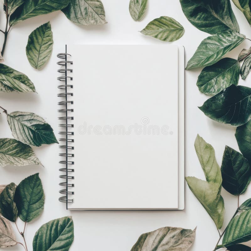 Blank Notepad Surrounded by Green Leaves Offering Space for Written ...