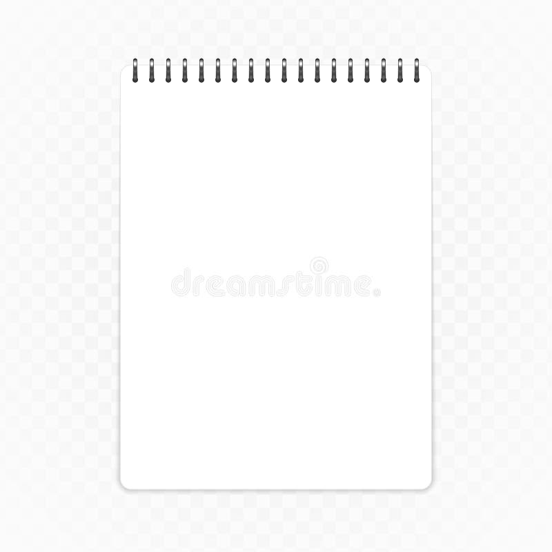 Clean Notebook Grid Page for Writing. White School Squared Paper Sheet ...