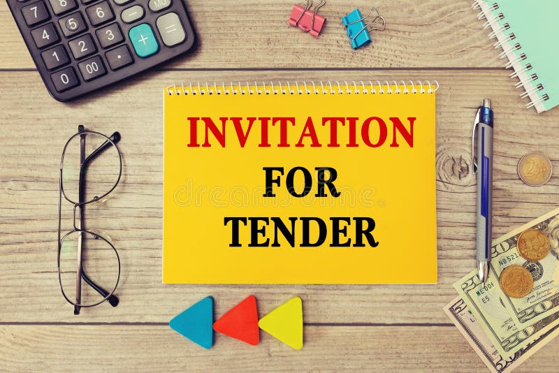 Blank Notepad with Text INVITATION for TENDER Stock Image - Image of ...