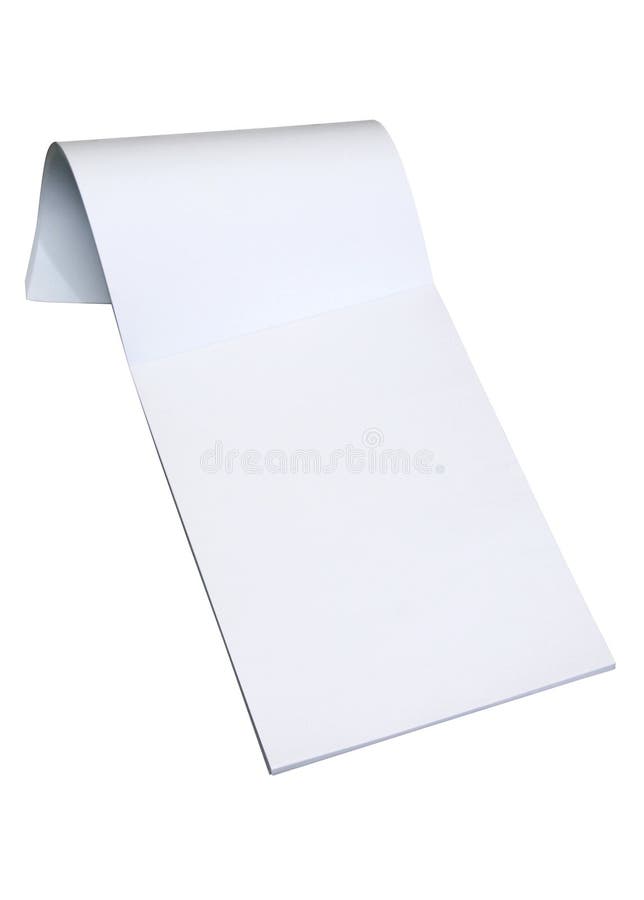 Blank Notepad stock image. Image of book, note, paper - 27840575