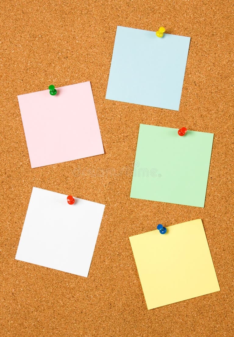 Vertical Blank Post Notes Bulletin Board Stock Photos - Free & Royalty ...