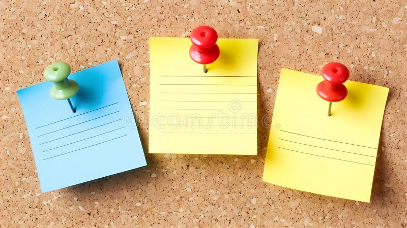 Pinboard Notes Background Stock Illustrations – 184 Pinboard Notes ...