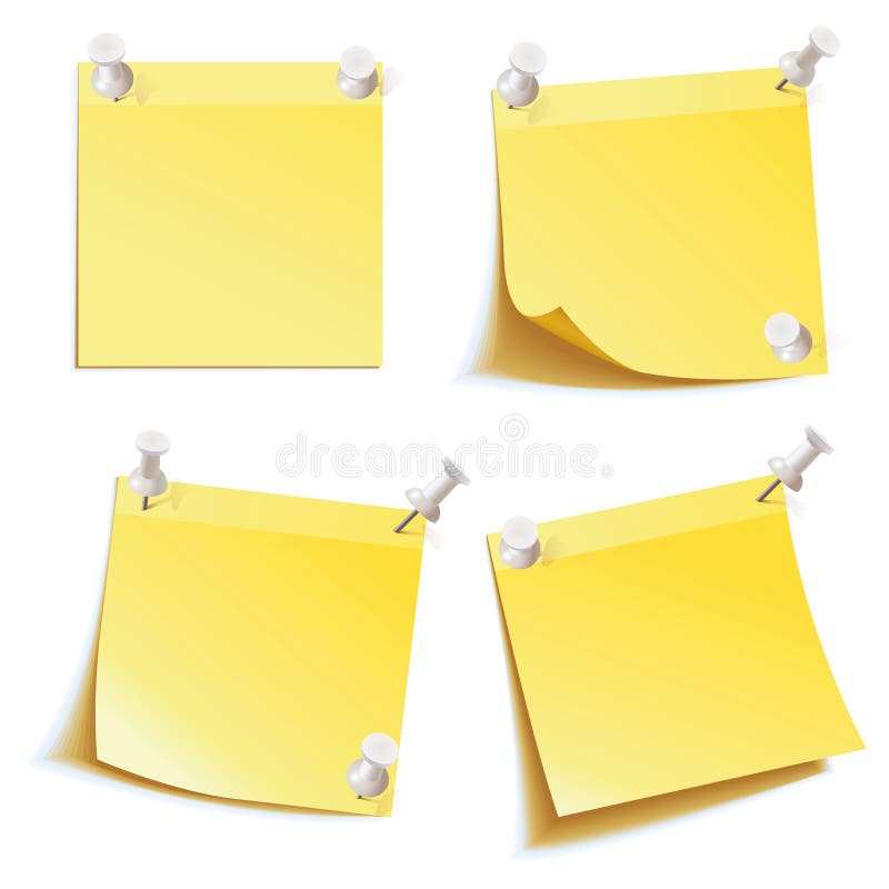 Pinned Notes Stock Illustrations – 1,787 Pinned Notes Stock ...