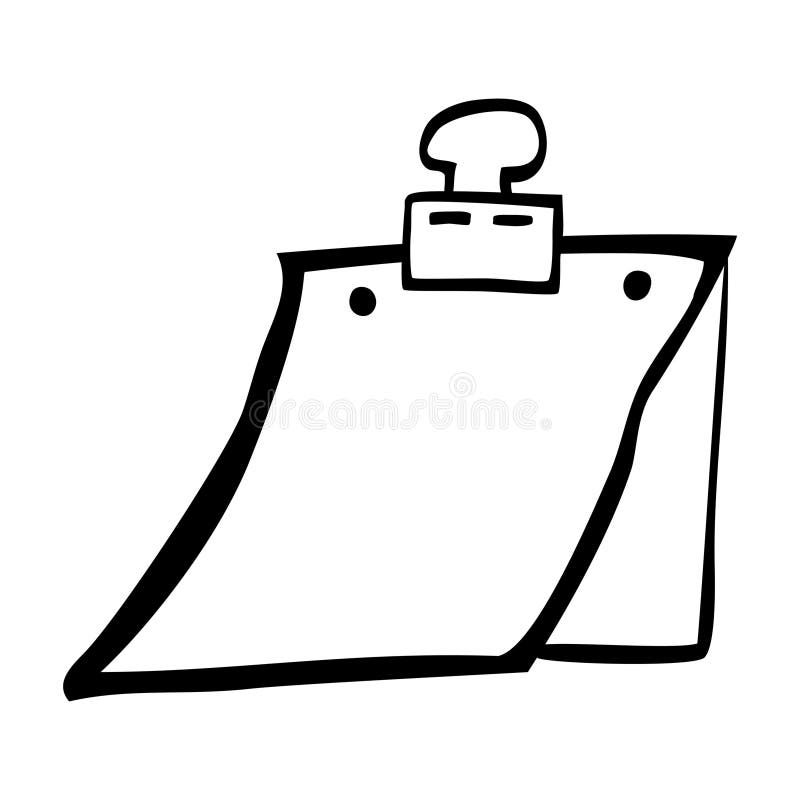 Simple Vector Doodle Hand Draw Sketch, Blank Note, Isolated on White ...