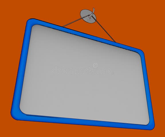 Blank Noticeboard Copy Space Shows Display Space Stock Illustration ...