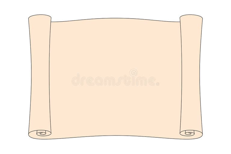 Rolled Up Paper Scroll Stock Illustrations – 420 Rolled Up Paper Scroll ...