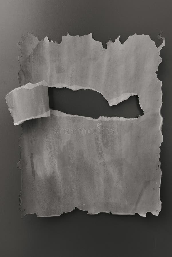 Blank Old Paper Chipped and Torn Stock Photo - Image of incomplete ...