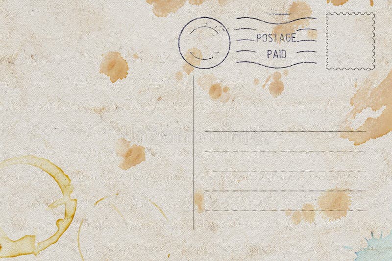Blank of the Old Postcard with Space Stock Image - Image of postcard ...