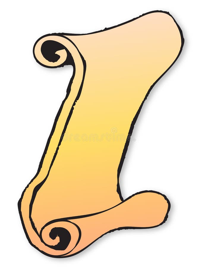 Ancient Religious Scroll stock illustration. Illustration of graphic ...