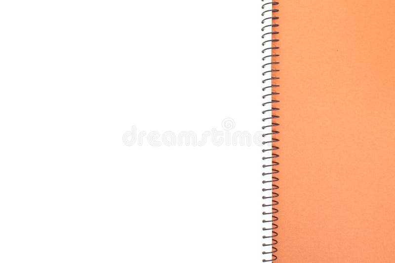 Blank One Face White Paper Notebook Stock Image - Image of design ...