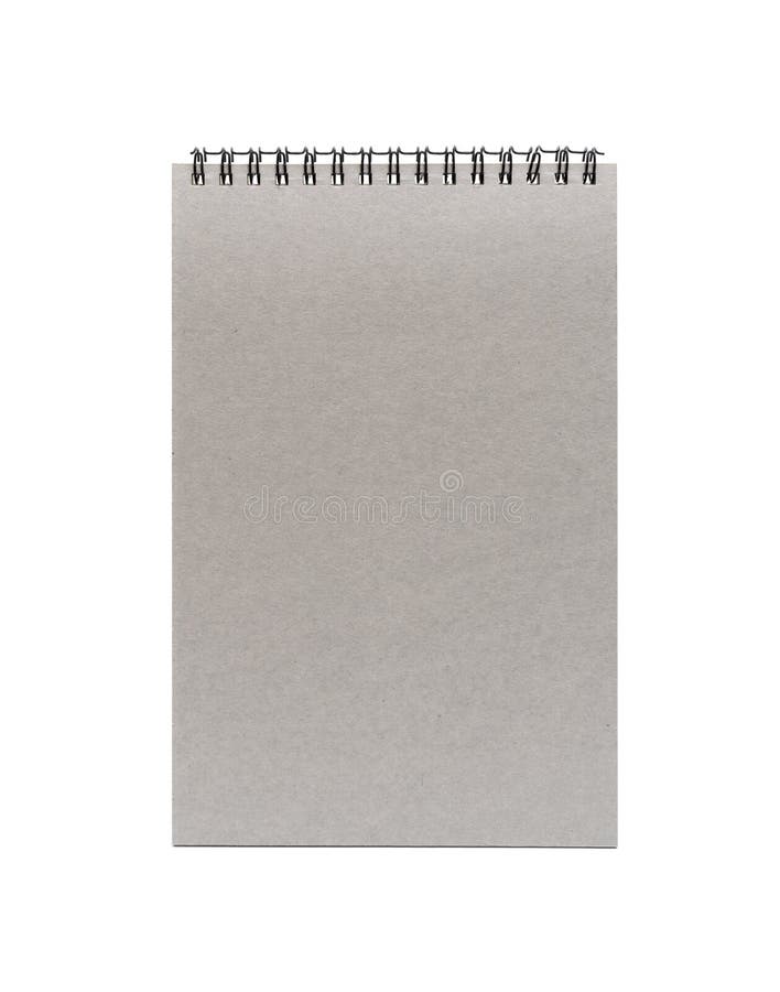 Blank One Face White Paper Notebook Stock Image - Image of meeting ...