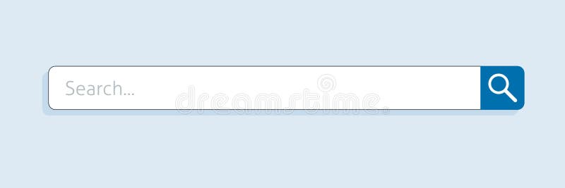 Empty Search Bar and Button Stock Vector - Illustration of empty ...