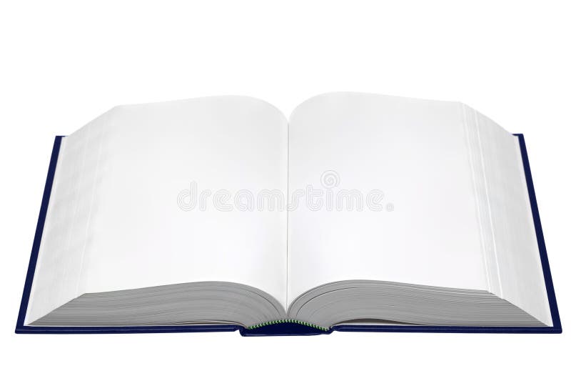 Inverted Open Book Isolated on White Stock Photo - Image of cutout ...