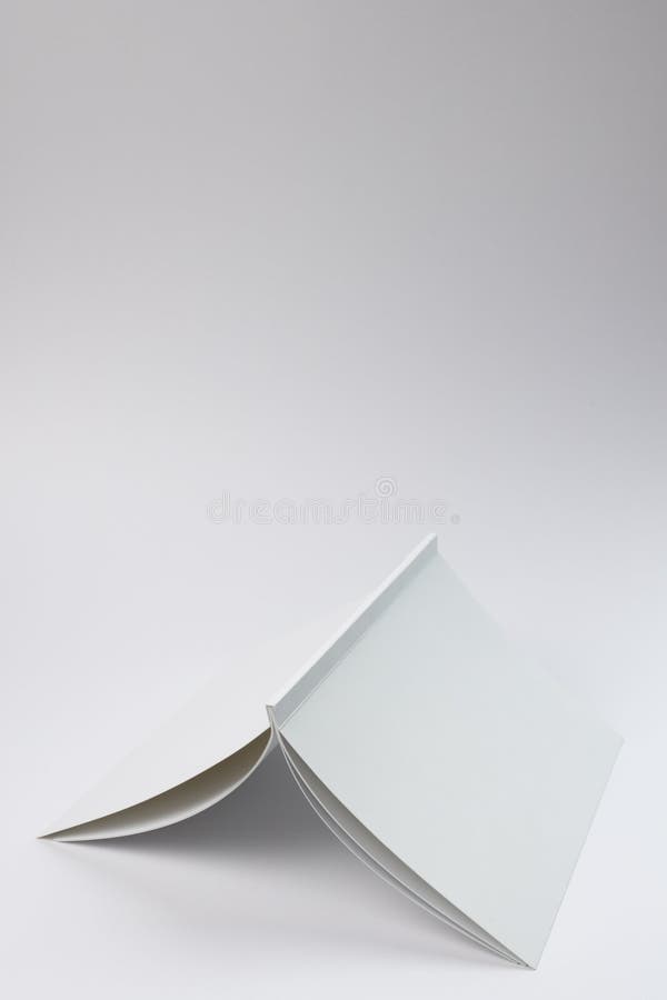 A Blank Open Book on a White Background, with Copy Space Stock Image ...