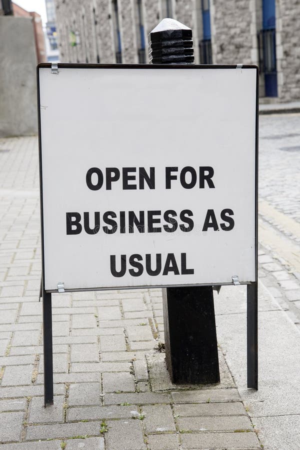 Blank Open for Business Sign Stock Photo - Image of sign, open: 52340696