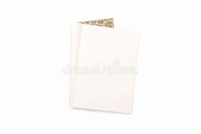 Blank Open Diary with Brown Pattern Cover Stock Image - Image of ...