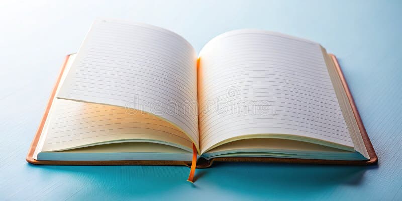 Blank Open Notebook Page a Versatile Template for Ideas Planning and ...